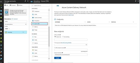 enabling azure cdn from azure web app and storage account portal extension microsoft azure blog