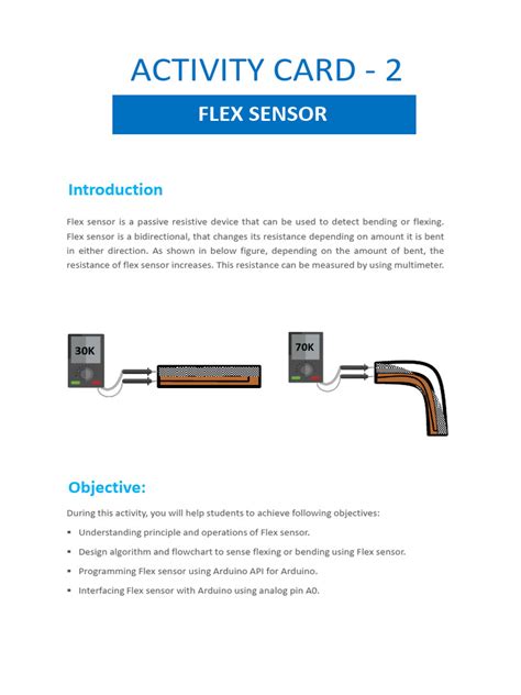Activity Card 2 Flex Sensor Pdf Arduino Computer Science