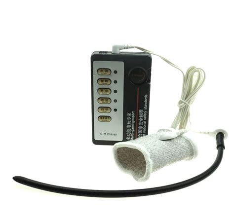 Electro Shock Silicone Urethral Catheter Cock Ring Medical Themed Toys