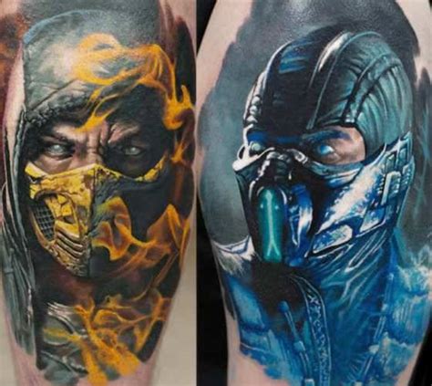Sub Zero Mortal Kombat Tattoo