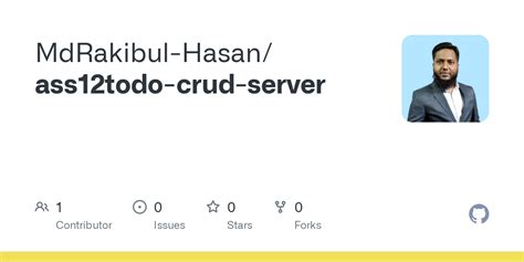 Github Mdrakibul Hasanass12todo Crud Server