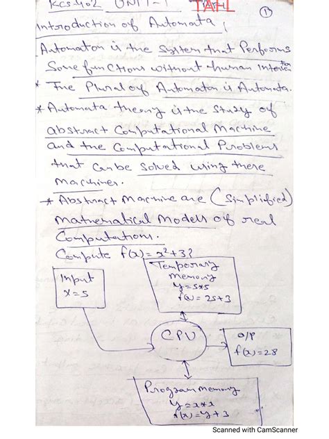Unit 1 Fa Dfa Nfa Moore Mealy Pdf