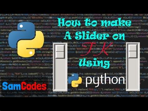 How To Make A Slider On Tkinter Using Python YouTube