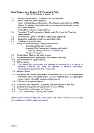 OSH Program Template Rev2019 Doc