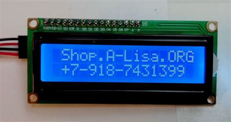 Индикатор Lcd 1602 с модулем I2c Из личного Diy Ардуино Stm32