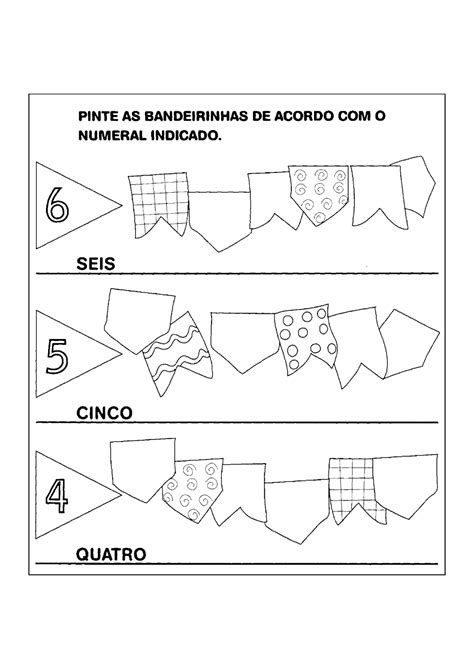 Atividade Com Numerais Sobre Festa Junina Para EducaÇÃo Infantil SÓ