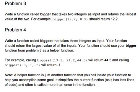Solved Problem 1 Write A Function Called Size That Takes Two