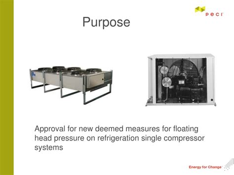 ppt floating head pressure for refrigeration single compressor