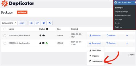 Importing A Backup Using Duplicator Pro Duplicator