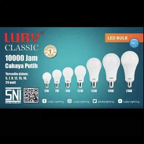 Jual Lampu Bohlam Led Luby Classic W W W W W W Dan W Watt Jakarta Barat