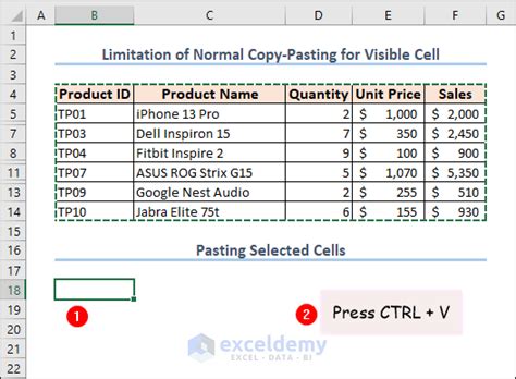 How To Select Visible Cells In Excel 5 Quick Tricks Exceldemy