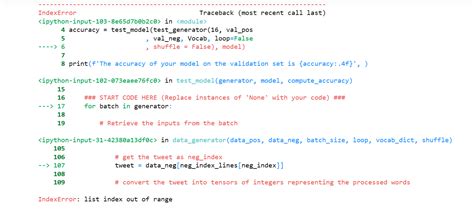 C3w1a1 Exercise 08 Index Error Nlp With Sequence Models