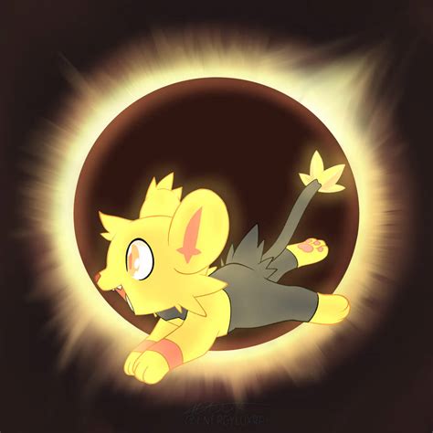 Shinx Over The Eclipse By Energyluxray On Deviantart