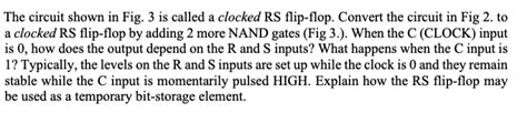 Solved Construct The Nand Latch Circuit Of Fig 2 In