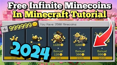 How To Get Free Infinite Minecoins In Minecraft 2024 Updated 1 21 Tutorial [java Pe] Youtube
