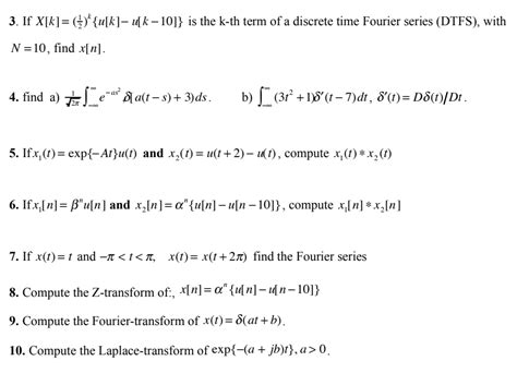 Solved Part I Definitions Define The Following 1 A Lti