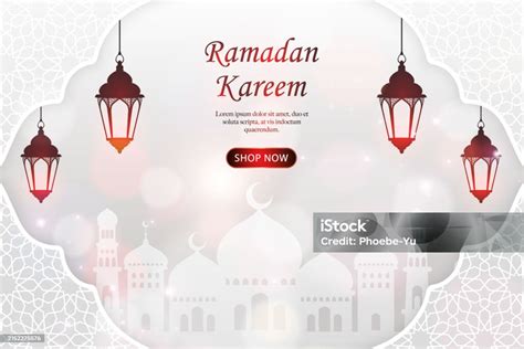 이슬람 랜턴 와 문양 와 이슬람교 회교 건축 배경 와 라마단 라야 하리 이드 알 아드하 이슬람 휴일에 적합 달 하늘에 대한 스톡 벡터 아트 및 기타 이미지 Istock