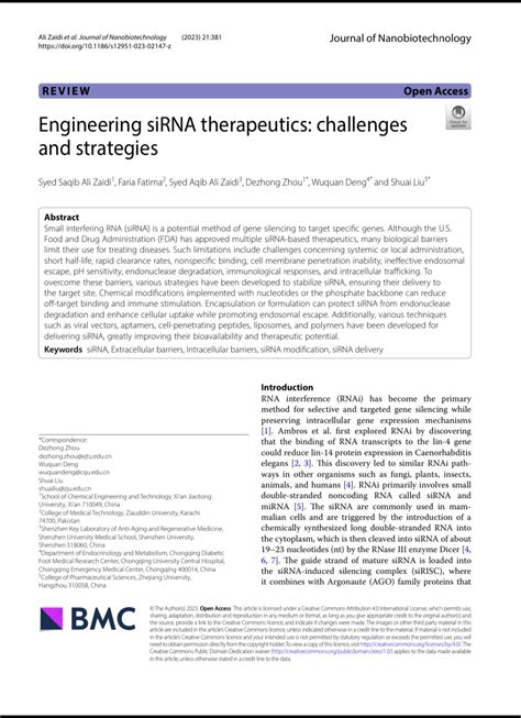 Syed Aqib Ali Zaidi On Linkedin Rnabasedtherapies