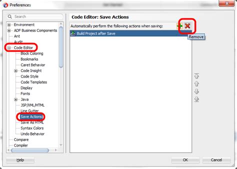disable build after save at jdeveloper 12c software turk