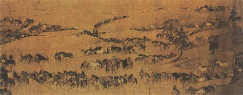 临韦偃牧放图 名画鉴赏