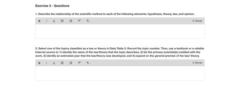 Solved Data Table 3 Classification Of Hypotheses Laws
