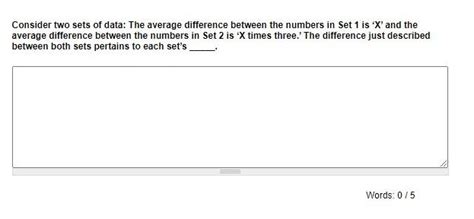 Solved Consider Two Sets Of Data The Average Difference Chegg
