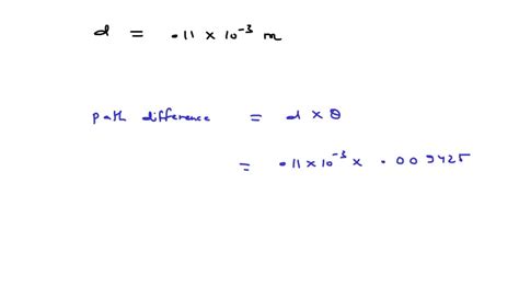 Solved In A Double Slit Experiment The Second Order Bright Fringe Is