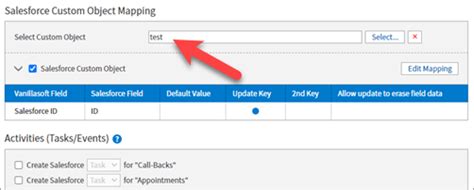 Salesforce Object Mapping Custom Object Mapping VanillaSoft