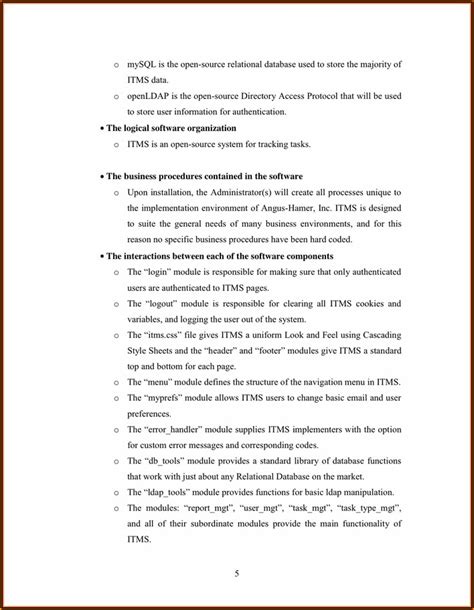 Design Document Template Software Template Resume Examples NYA OpR P