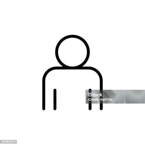 계정 사용자 아이콘 벡터 그림입니다 개인 사무실 간판은 검정색입니다 프로필 로그인 기호 앱 광고 로고 인터페이스 요소 배너 웹 개발 Ui Ux에 대한 간단한 평면 격리