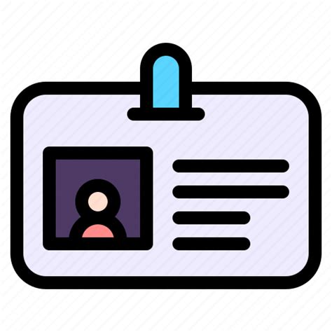 Identity Identification About Person Admission Id Card Icon