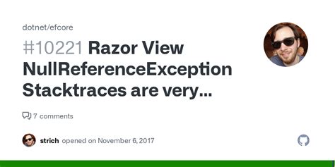 Razor View Nullreferenceexception Stacktraces Are Very Unhelpful