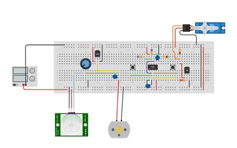 Circuit Design Temperature Sensor Fan Tinkercad
