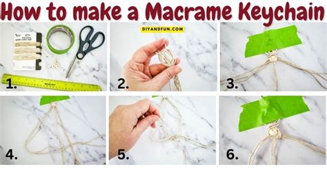 How To Make A Macrame Keychain DIY And Fun