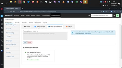 Tfs Pull Request Decoration Not Working Sonarqube Server Community Build Sonar Community