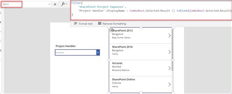powerapps gallery control filter example spguides
