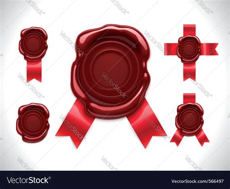 Wax Seal Royalty Free Vector Image Vectorstock