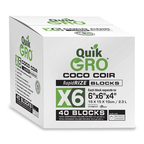 Quikgro Rapid Rize Block 6x6 Inch Stealth Garden Thailand