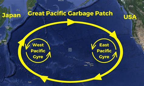 Great Pacific Garbage Patch Satellite Image