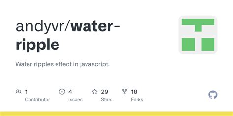 GitHub Andyvr Water Ripple Water Ripples Effect In Javascript
