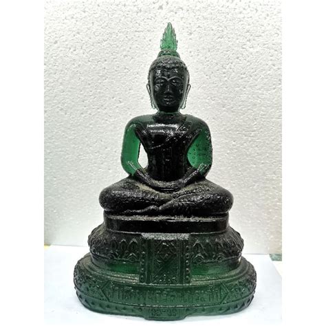 พระแก้วมรกต25พุทธศตวรรษ เนื้อแก้วสีเขียว ปี2500 หน้าตัก5นิ้ว Shopee Thailand