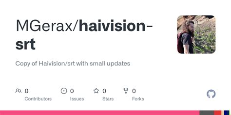 GitHub MGerax Haivision Srt Copy Of Haivision Srt With Small Updates