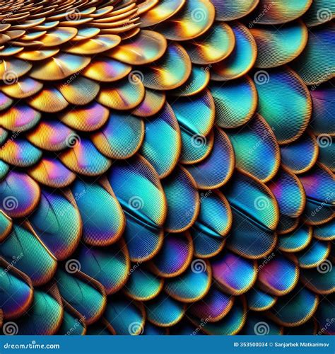 Butterfly Wing Scales Depict The Overlapping Scales Like Tiny Ro Stock