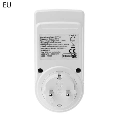 Digital Power Meter Socket Eu Plug Energy Meter Cu Vicedeal