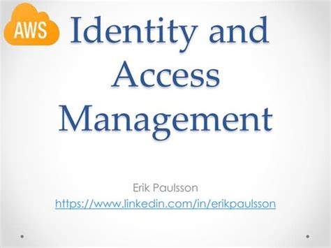 Introduction To Aws Iam Ppt