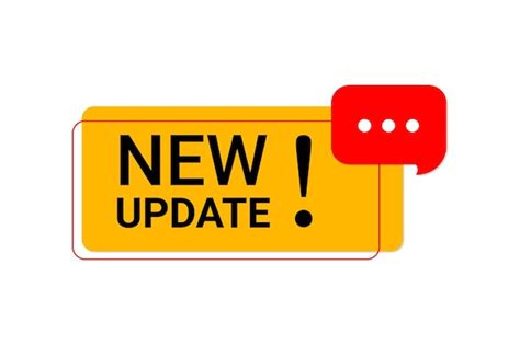 Premium Vector New Update Label Design