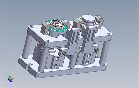 气动夹具 Solidworks 2017 模型图纸免费下载 懒石网