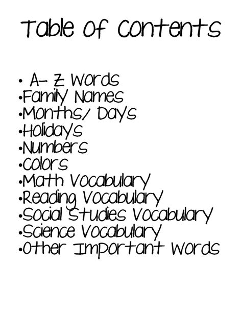 Elementary Enthusiasts Personal Dictionary