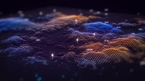 추상적인 기술 큰 데이터 배경 개념입니다 인공 지능 기술입니다 빅 데이터 및 사이버 보안 데이터 세트 블록체인 서버의 전송 및 저장 추상적인 배경입니다 3d