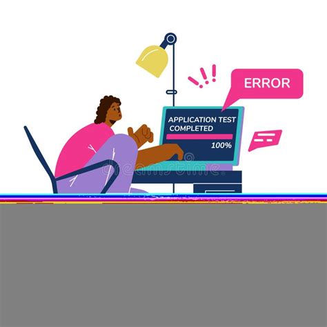 Skilled Development Team Building Mobile App Flat Vector Illustration Isolated Stock Vector